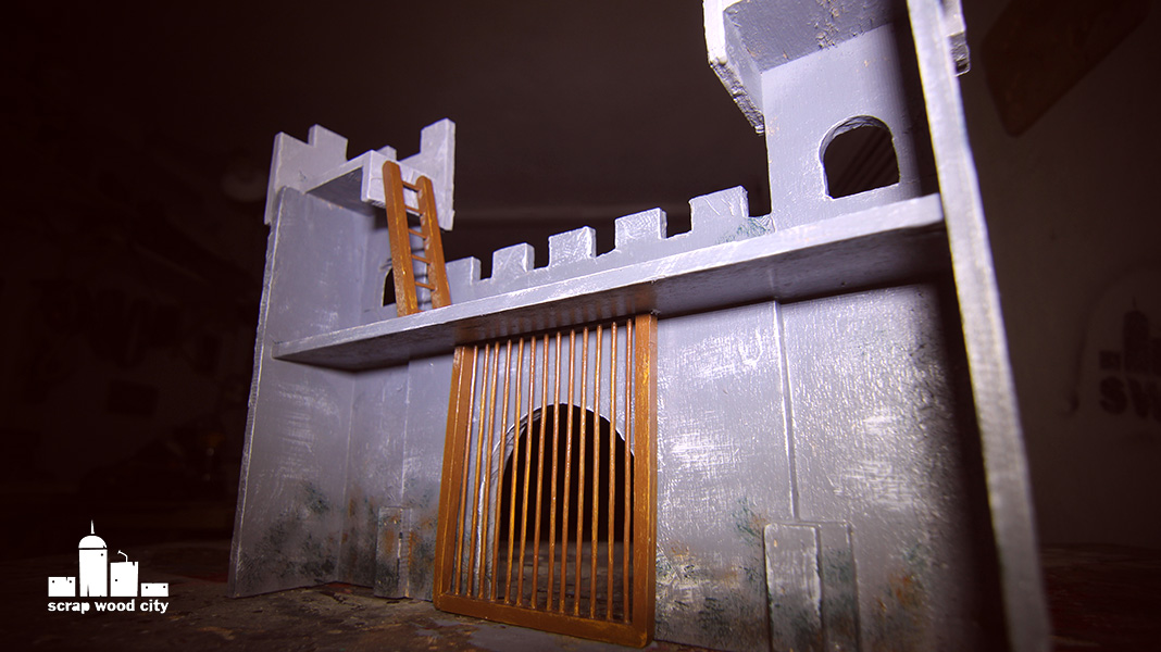 scrap wood city: How to make a wooden toy castle