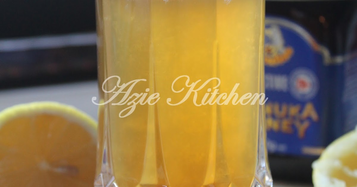 Jus Lemon dan Madu Lebah - Azie Kitchen