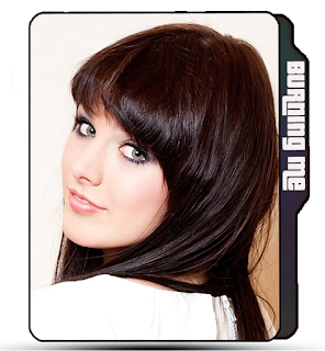 Pretty black hair girl folder icon, girl folder icon, fair girl icons ...