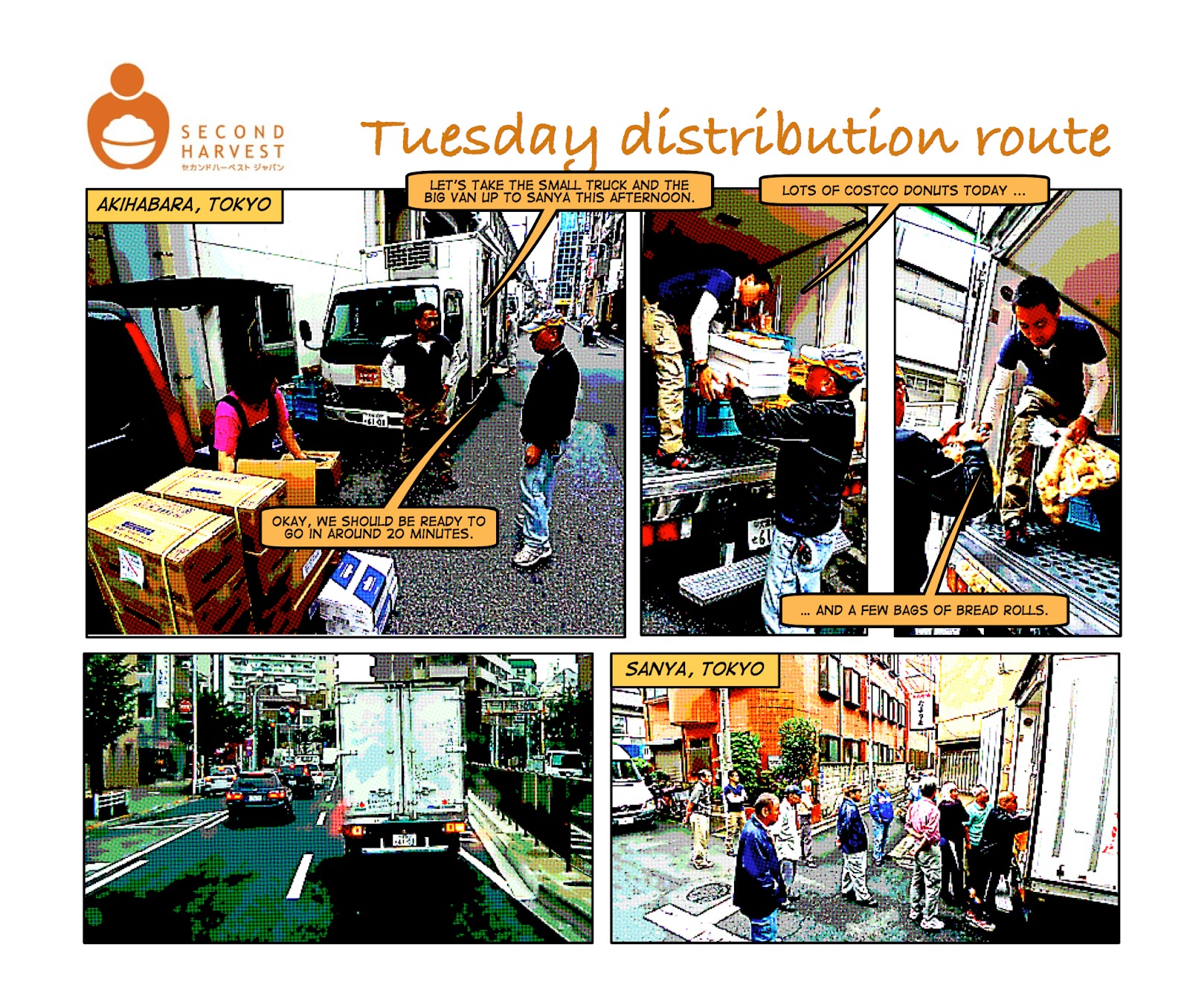 Comic Aid: Food distribution comic developed for Second Harvest Japan