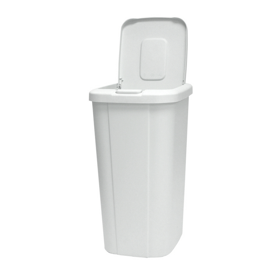 Hefty 53-Quart (13 Gallon) White Indoor Garbage Can $4.79 (Reg $15.98 ...