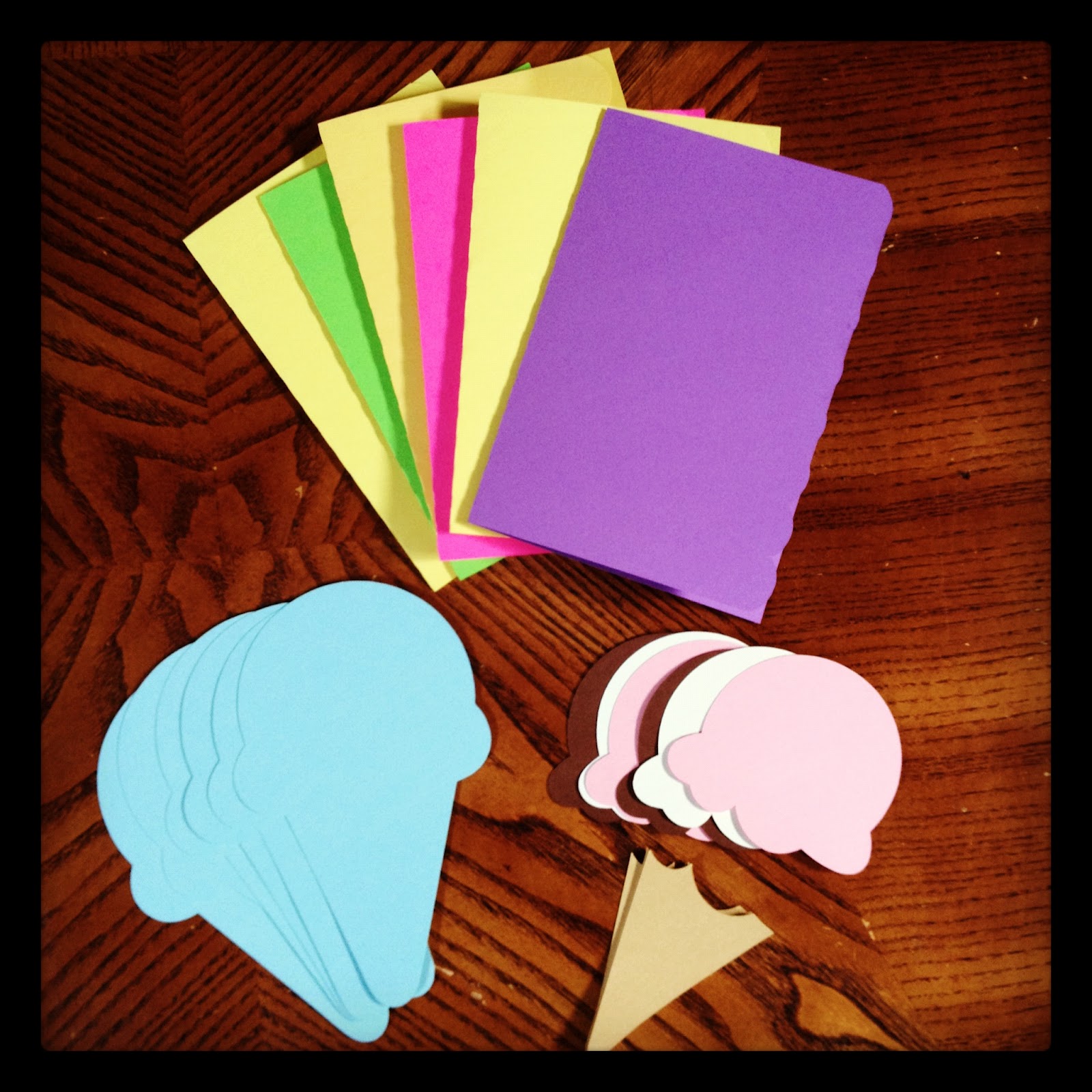 The Almost Perfectionist: Ice Cream Cards for Teachers