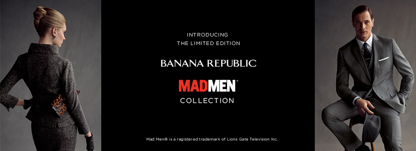 Of the Fashion...: Banana Republic Mad Men Collection
