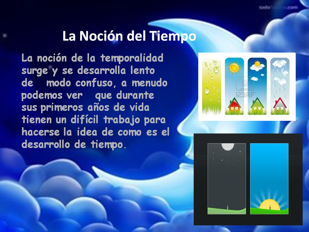 NOCIONES DEL TIEMPO Y DEL ESPACIO: Diapositivas