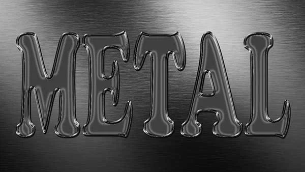 PhotoEffect: How to make a metal text effect in Photoshop