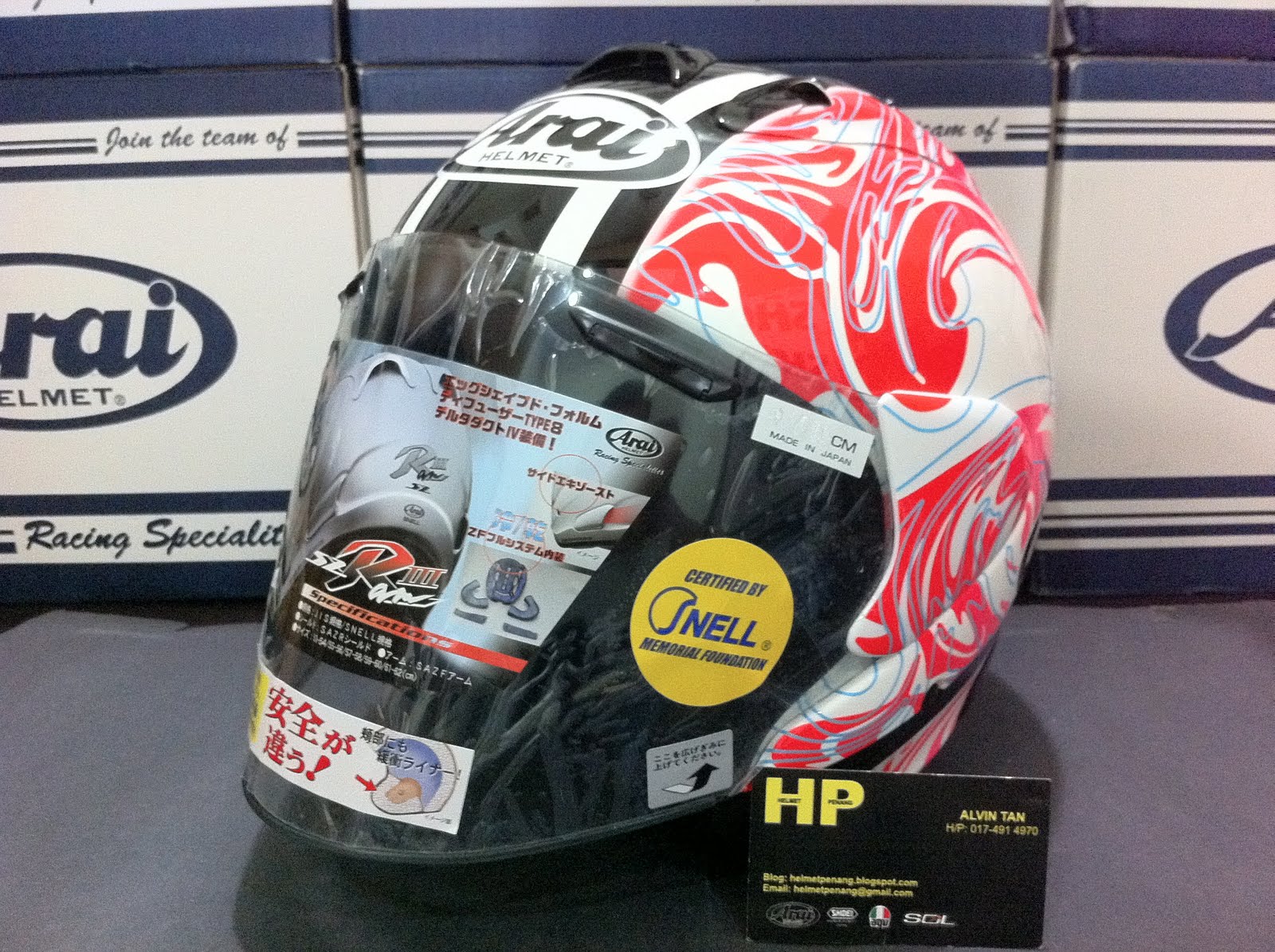 helmetpenang: Arai Sz-Ram III Riptide Pink