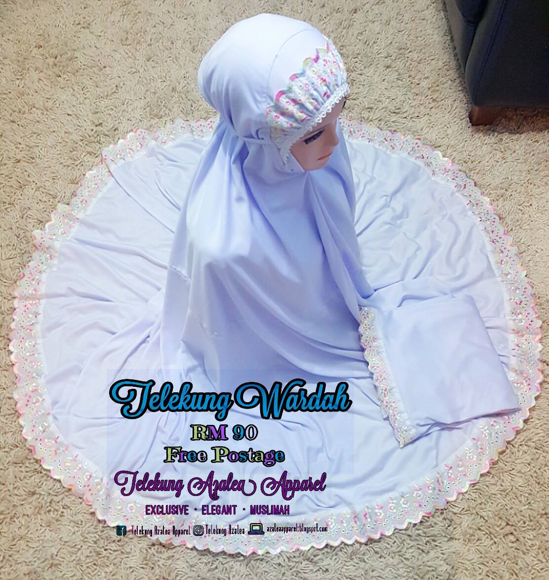 Telekung Solat Berkualiti, Murah dan Elegen: TELEKUNG WARDAH