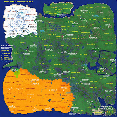 Entropia HUNiverse: Térképek