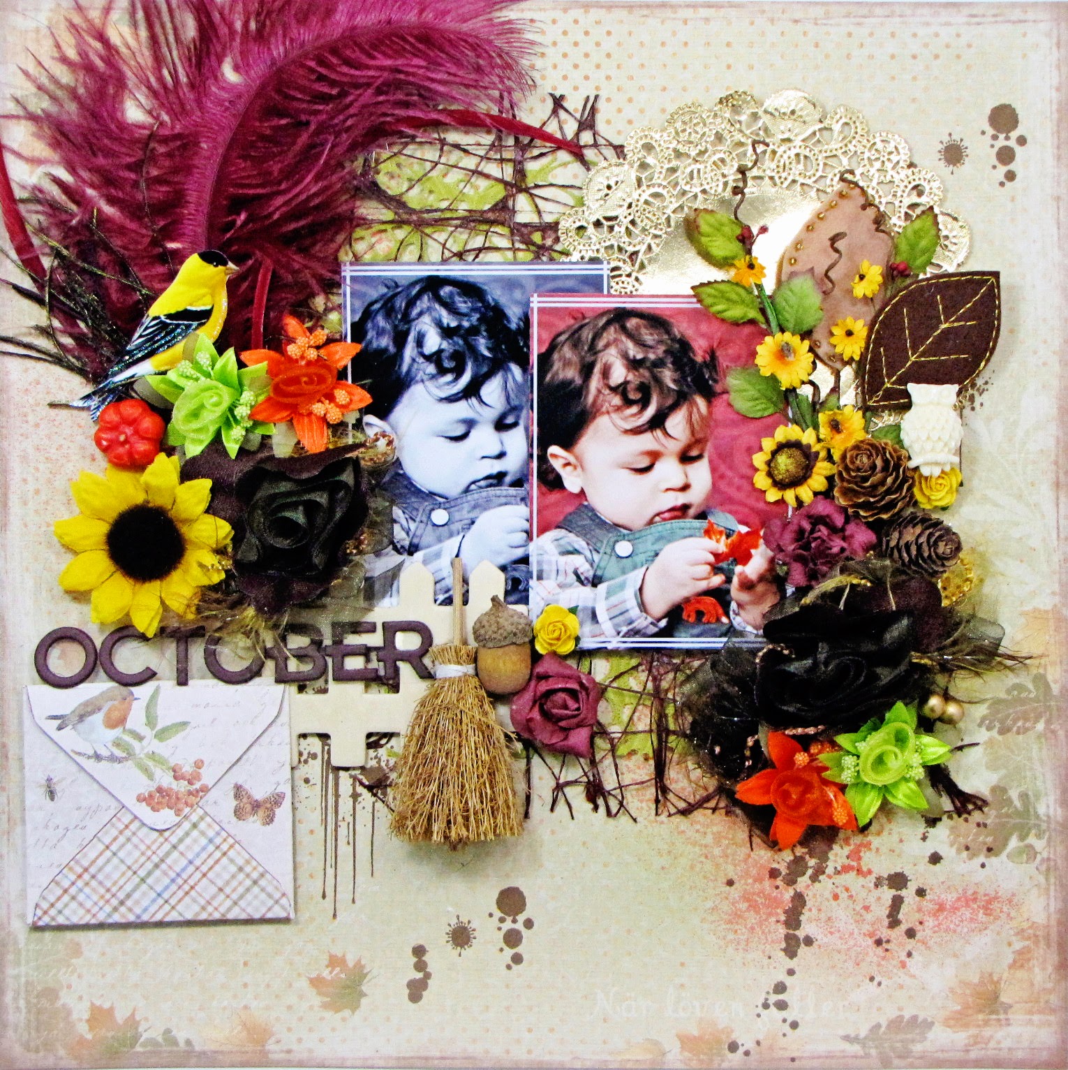 October Layout | Embrace Serendipity