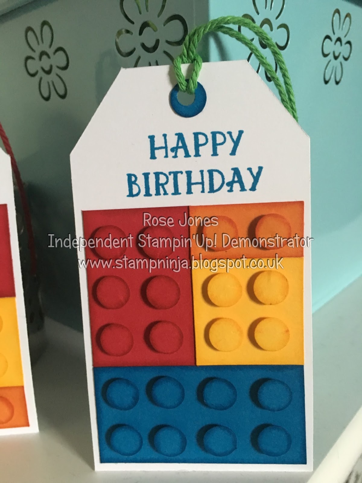 Stamp Ninja: Lego Birthday Tags