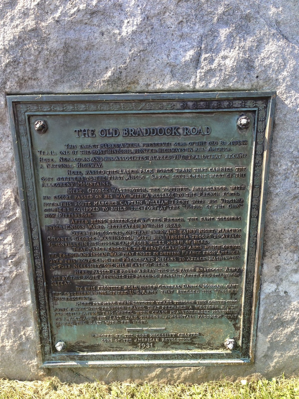 Life's Adventures: Fort Necessity and Braddock road