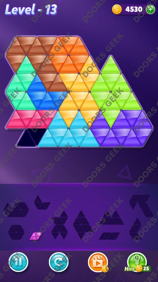 Block! Triangle Puzzle Challenger Level 13 Solution ~ Doors Geek