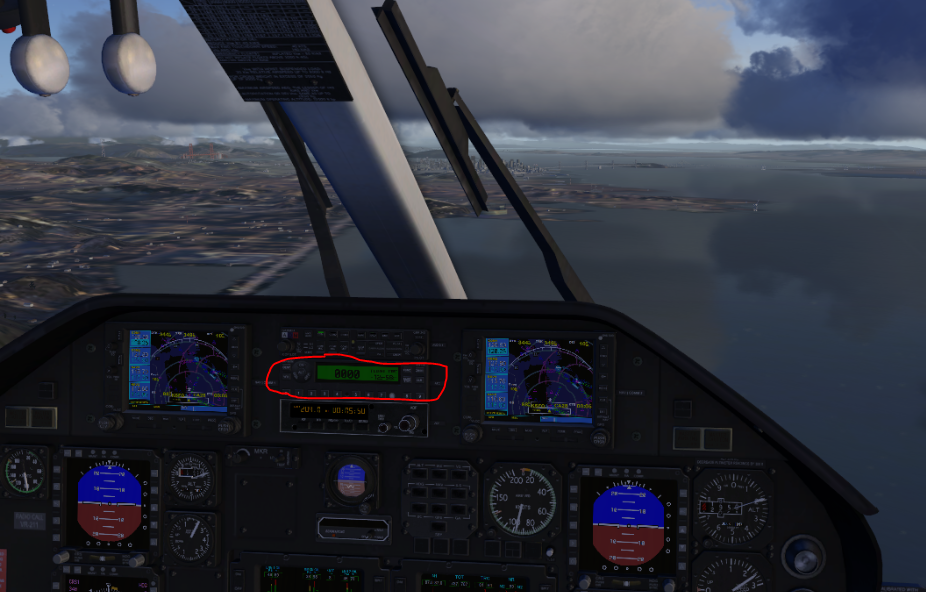 Transponder code-Squawk code | Fabio's FlightSimBlog