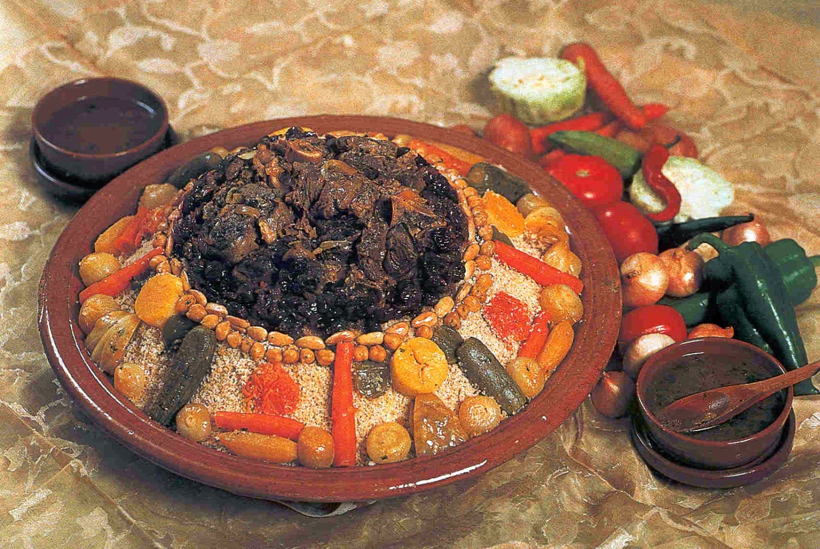 Moroccan couscous dish and a long aftertaste special ~ TourisminMorocco
