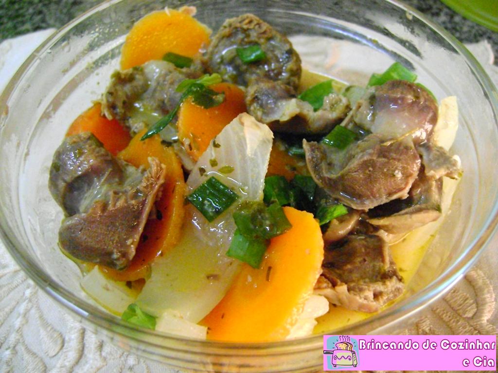 Brincando de Cozinhar e Cia: Moela de Frango na Pressão