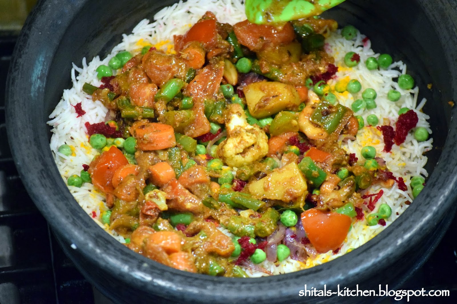 Shital's-Kitchen: Vegetable Dum Biryani