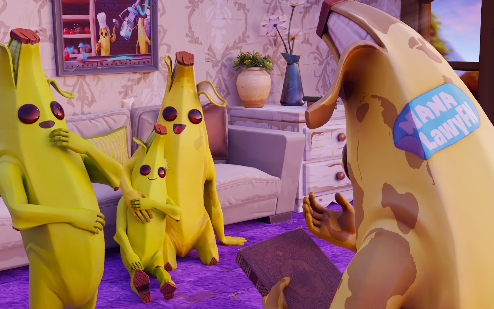 Fortnite, Peely, Banana Family, 4K, #144 Wallpaper PC Desktop
