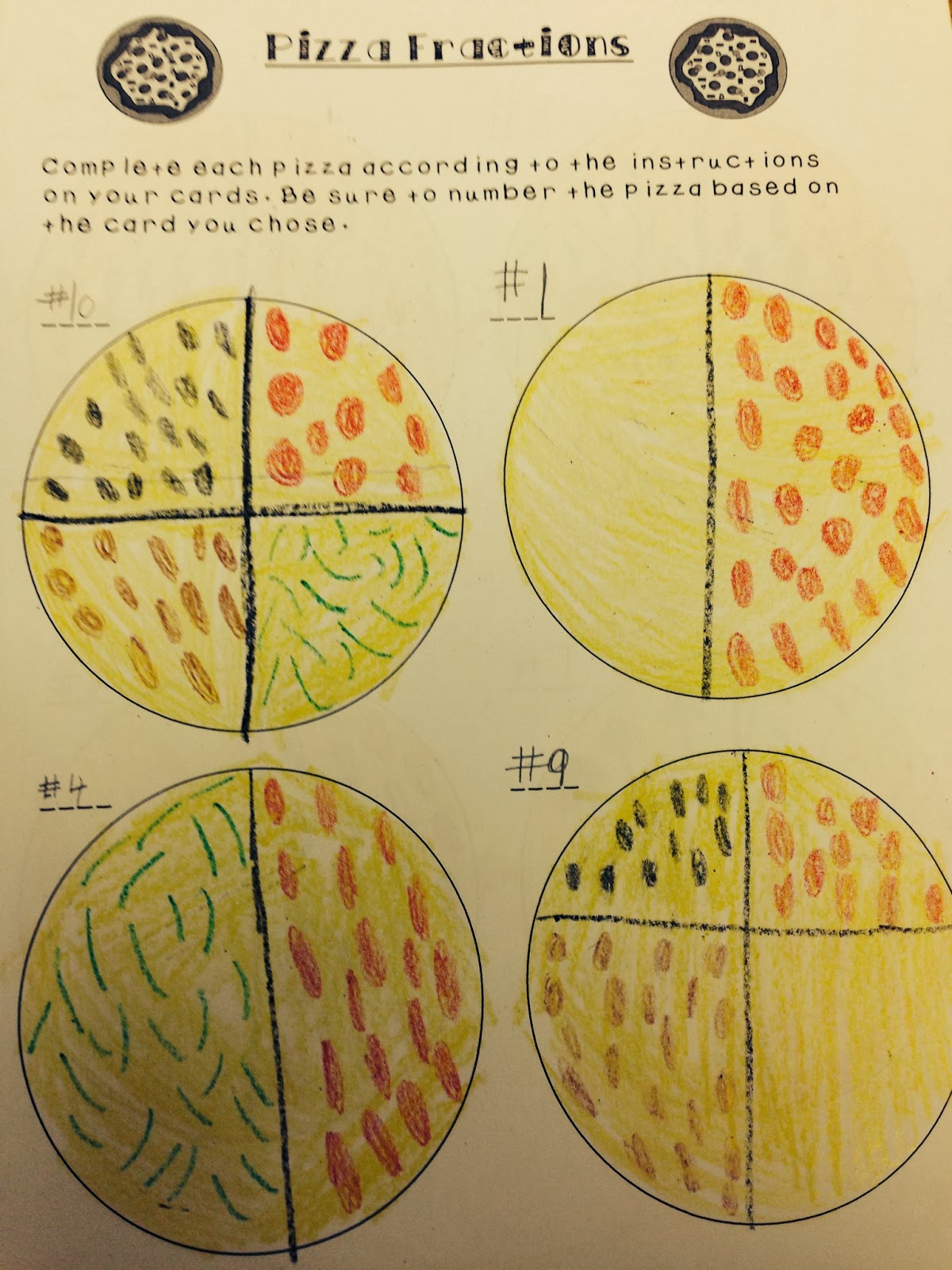 You live, You learn, You teach!: Fraction Pizza Update!