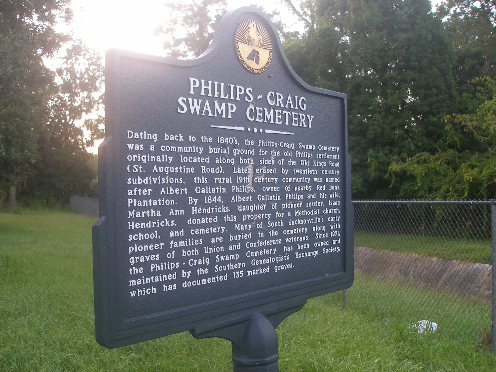 Report from the Florida Zone: Phillips-Craig Swamp Cemetery
