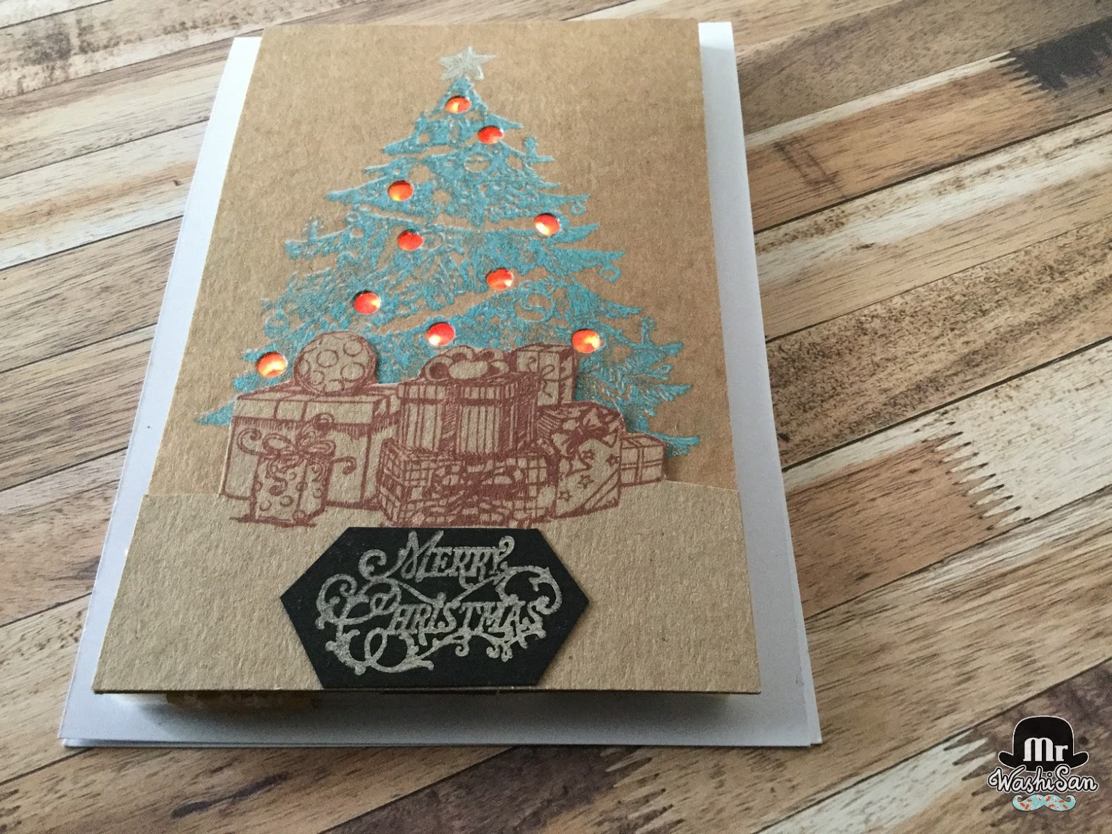 Mr WashiSan: Tarjeta luminosa fácil con guirnalda de alambre de luces ...