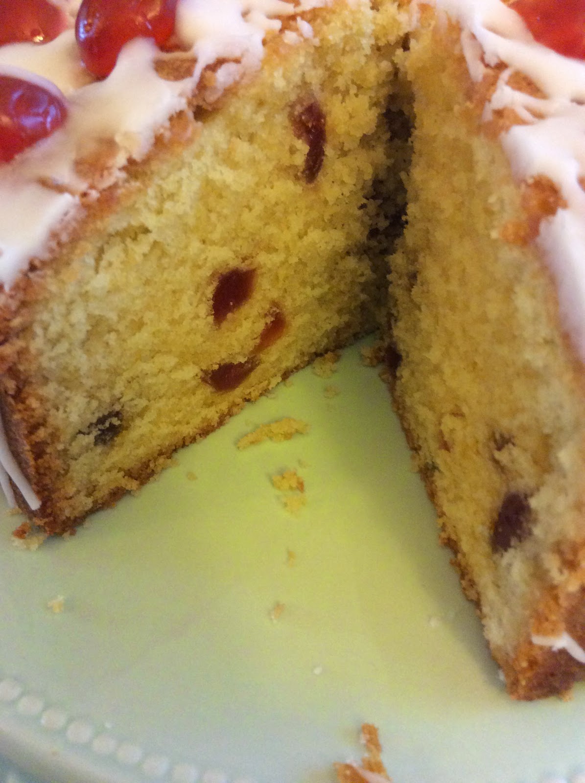 Cherry Cake Recipe with Lemon Icing - GARDEN, TEA, CAKES, (BOOKS) AND ME