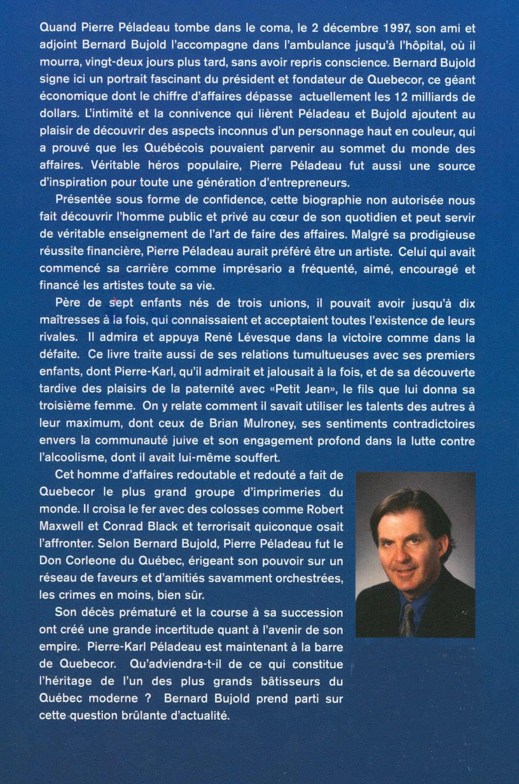 UN BEL ENDROIT POUR MOURIR: 4. PIERRE PÉLADEAU CET INCONNU (2003 ...