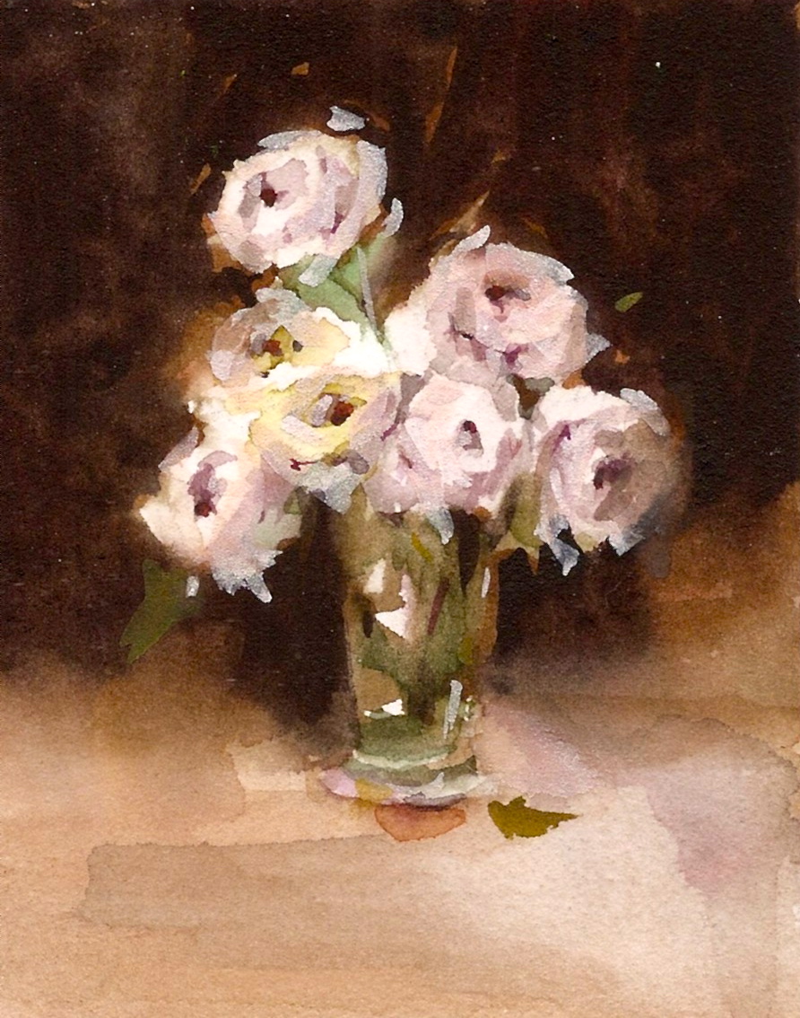 Joyce Washor: White Watercolor Flowers