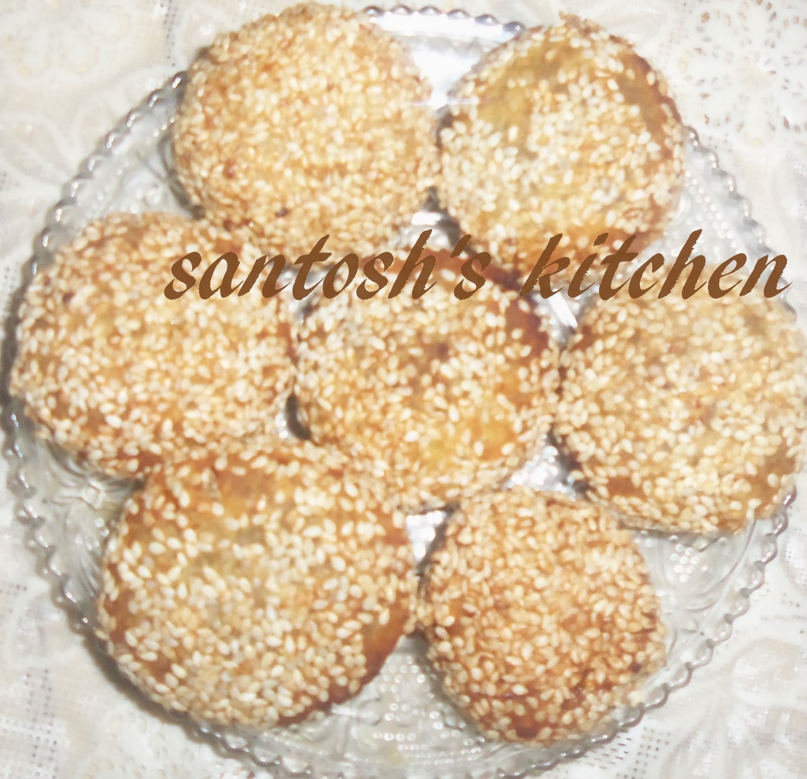 @: Mahjong Snacks: Sesame Sweet Potato Pongs