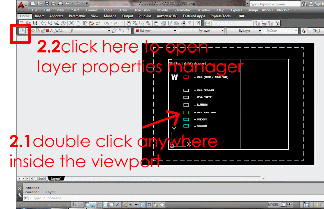 use 'VP freeze' to freeze layers in just only particular viewport