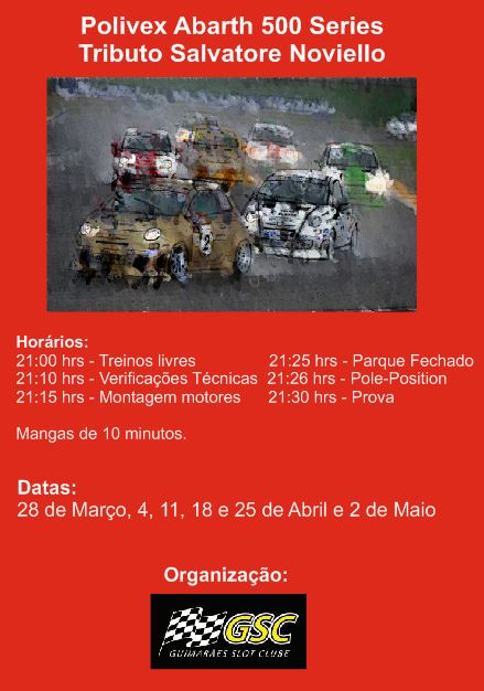 Guimarães Slot Clube: Polivex Abarth 500 Series - Tributo Salvatore ...