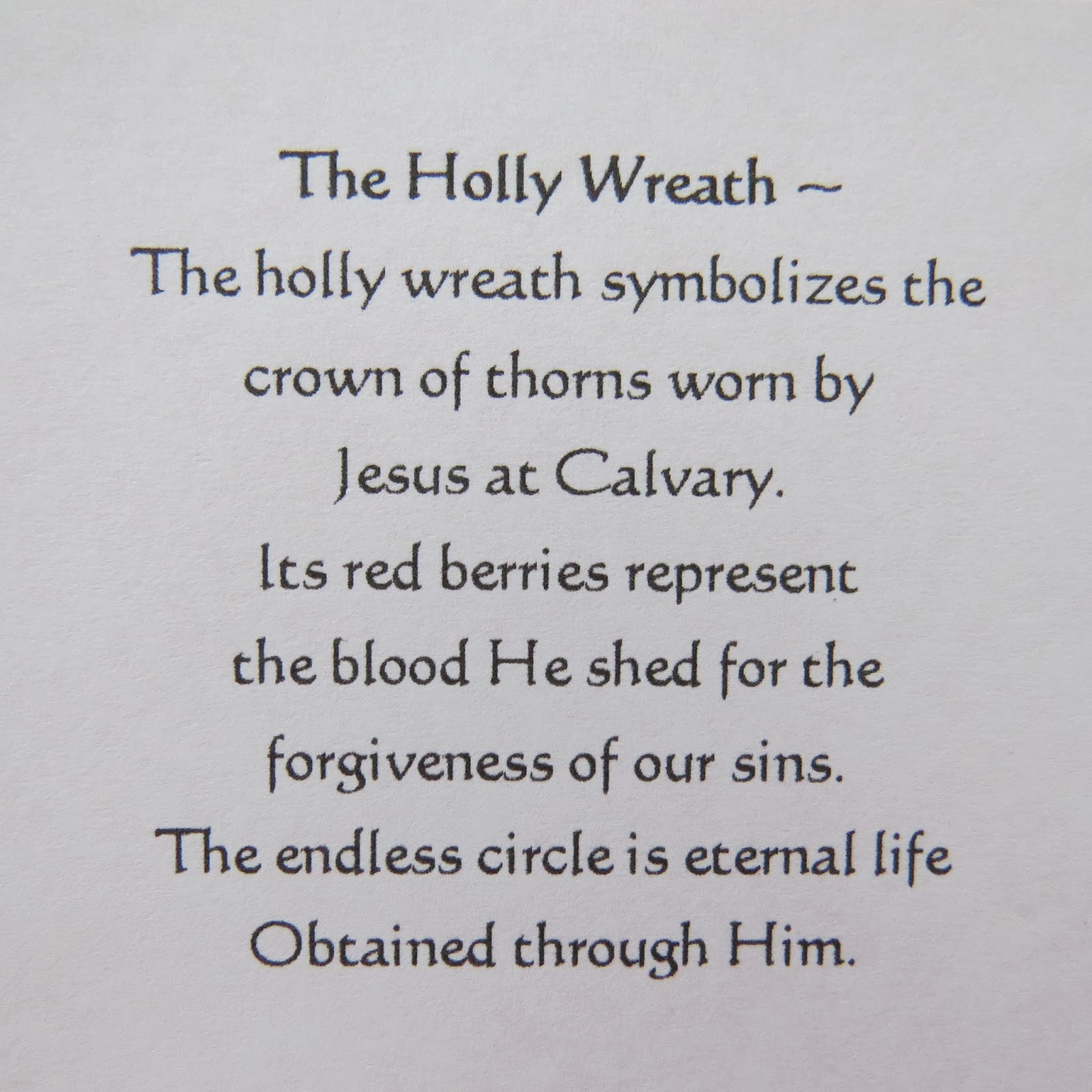 Willing Working Hands: Holly Wreath Card
