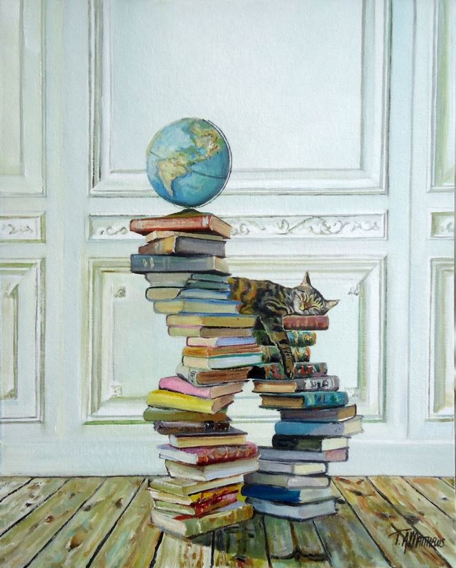 Pinzellades al món: Gats i llibres / Gatos y libros / Cats and books