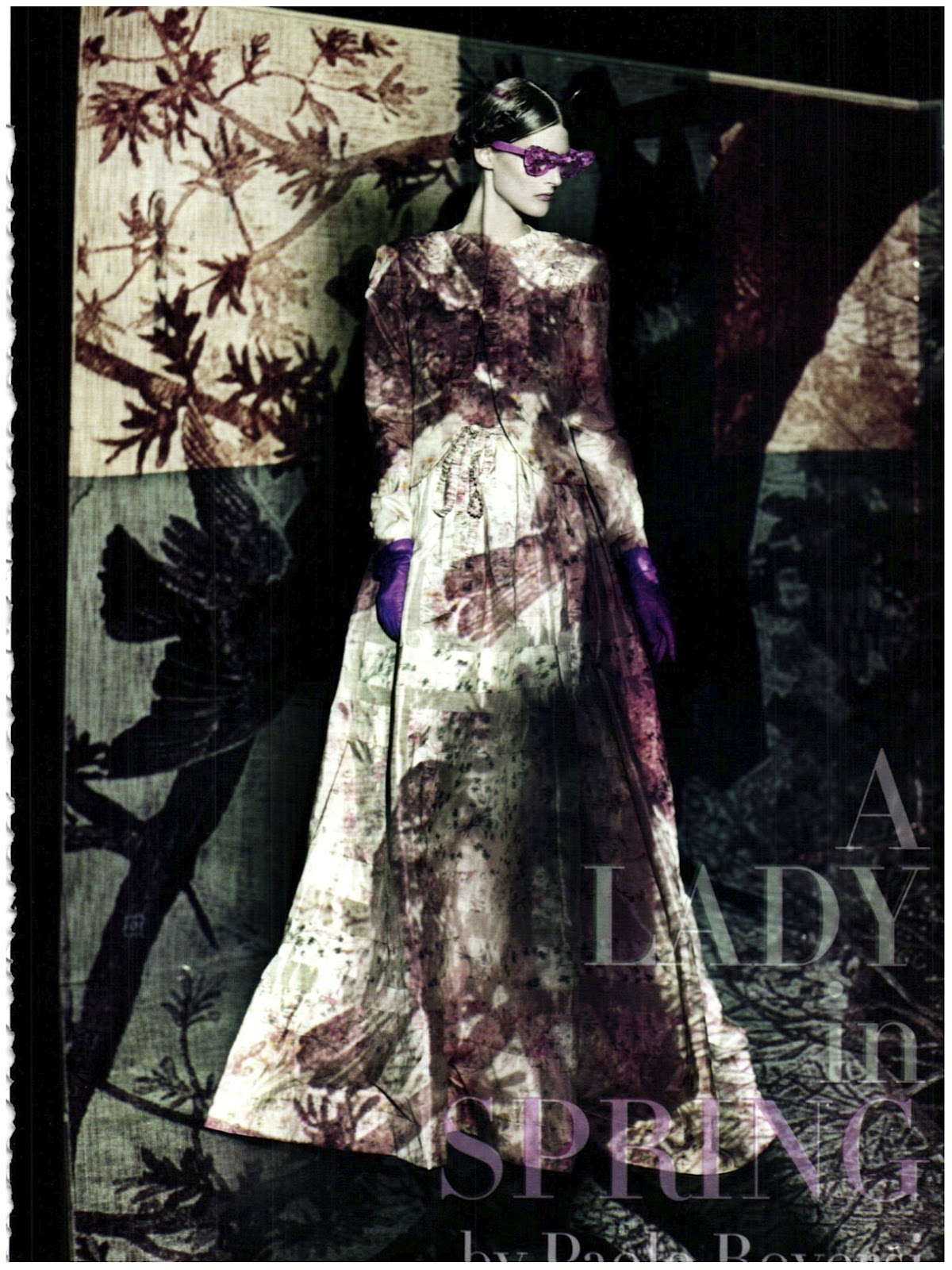 a lady in spring: marie piovesan by paolo roversi for vogue italia ...