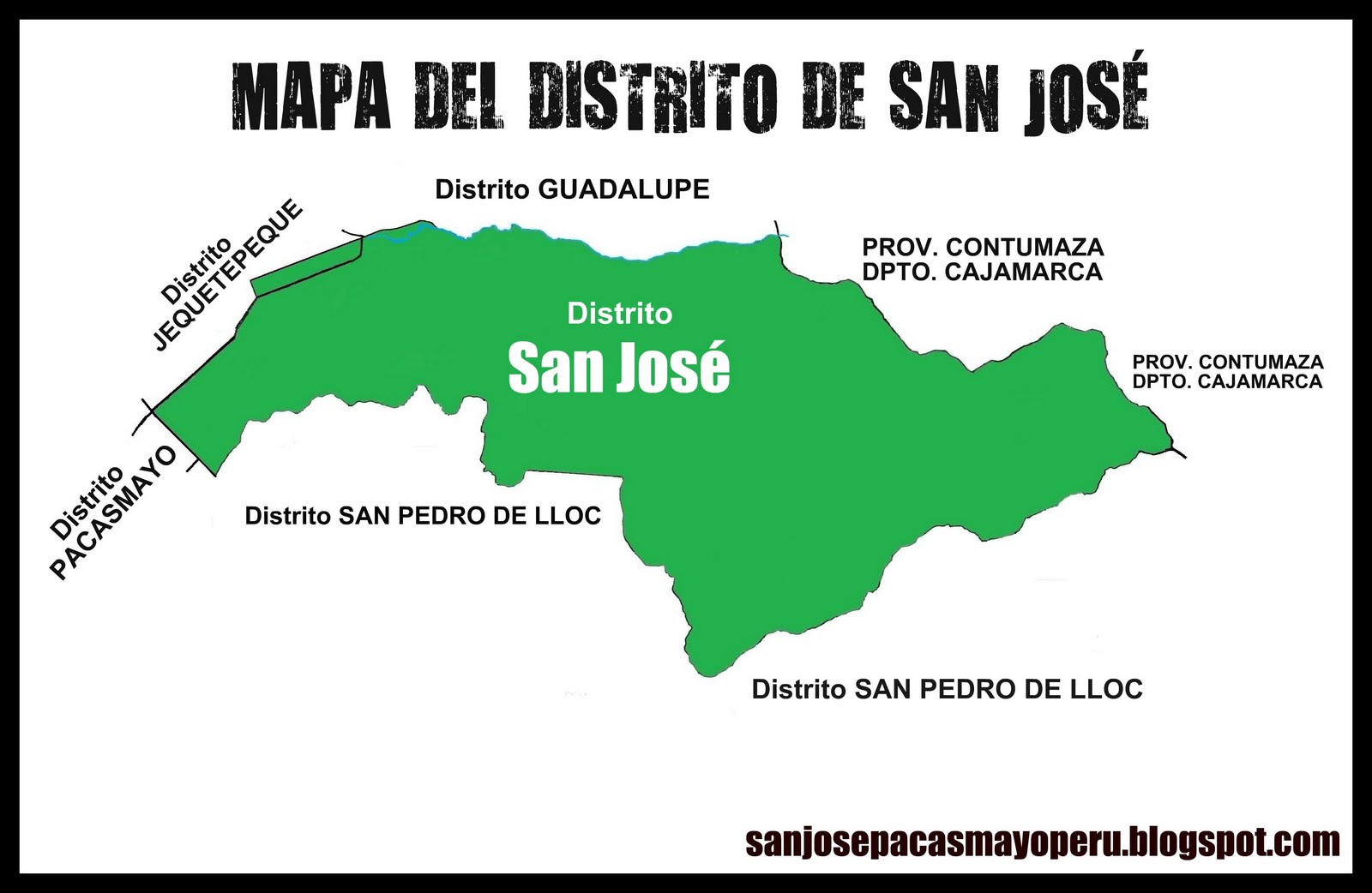 SAN JOSÉ - PACASMAYO: Mapas del distrito de San José