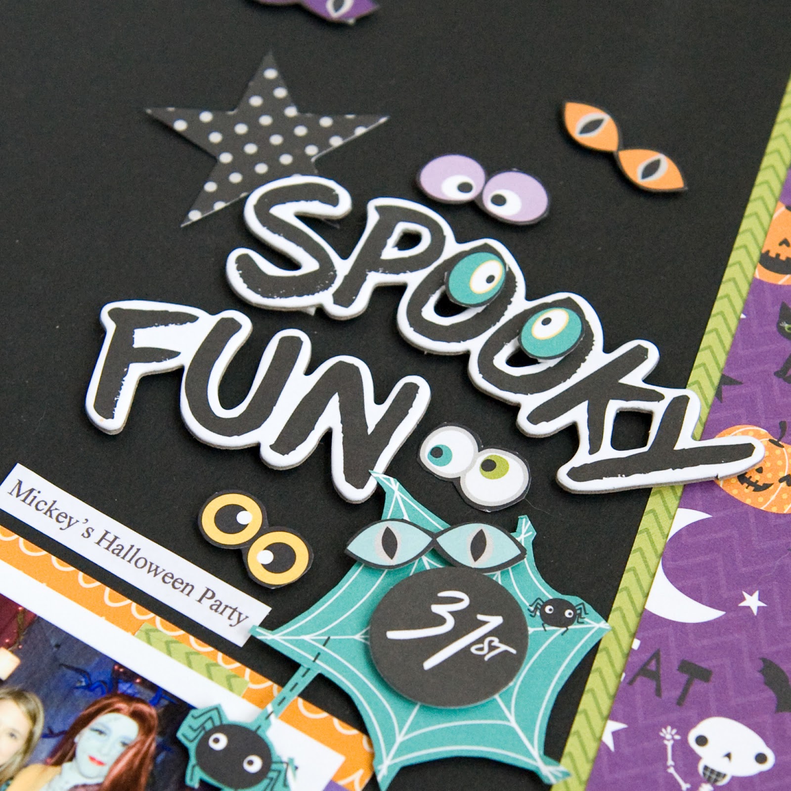 Scrap Happiness: Spooky Fun layout with Bella Blvd!