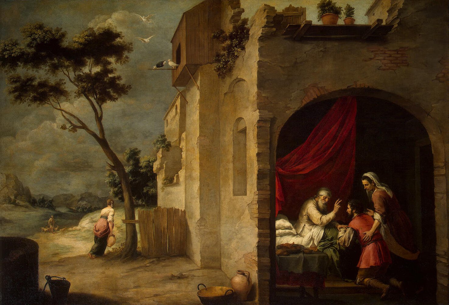 Isaac Blessing Jacob - Bartolome Esteban Murillo | Endless Paintings