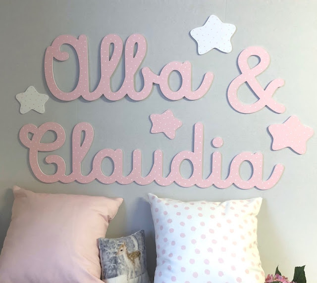 Letras para la pared : decoración infantil personalizada