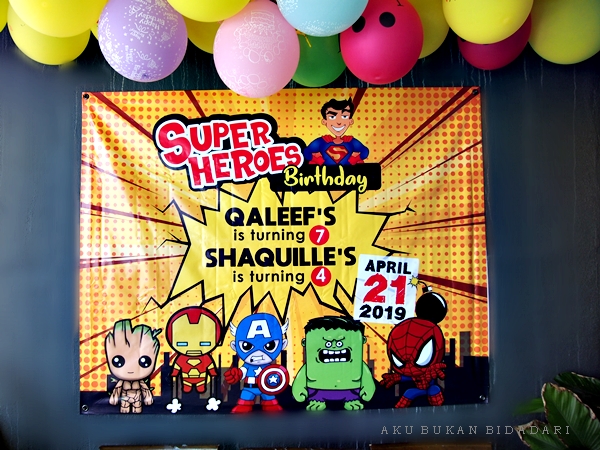aku bukan bidadari: PERSIAPAN BIRTHDAY PARTY ANAK2 TEMA SUPER HERO