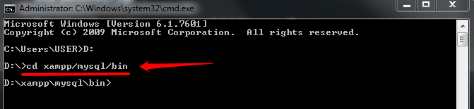 Cara Koneksi MYSQL Dengan CMD