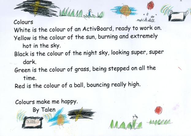 PVS Learning Together: Our Colour Poem