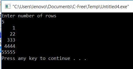 All C Programs: Miscellaneous Pattern Programs in C