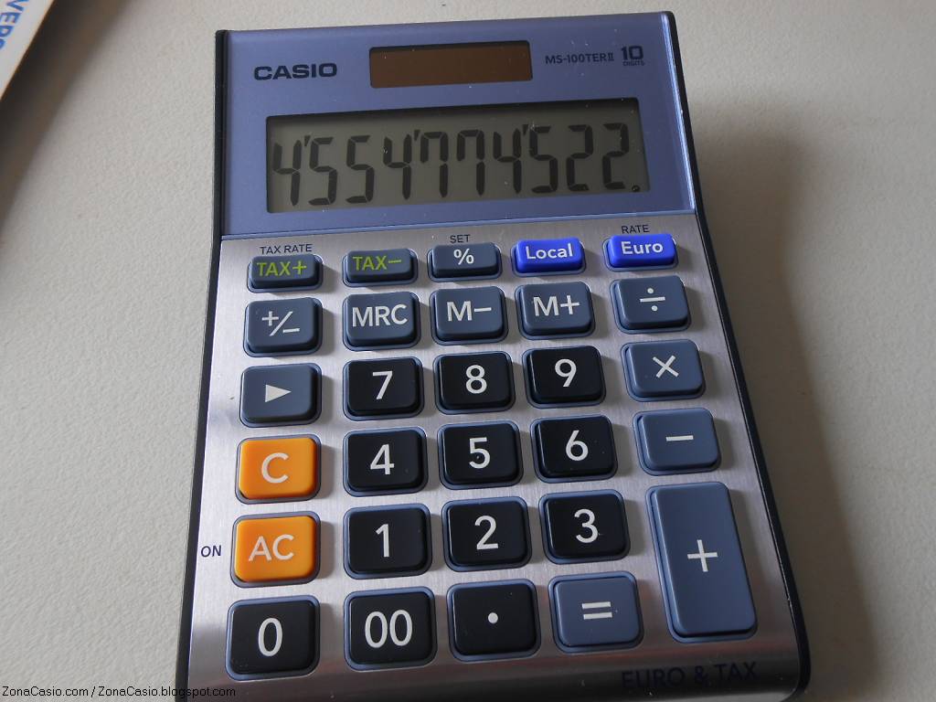 Zona Casio: Prueba: Calculadora Casio MS-100