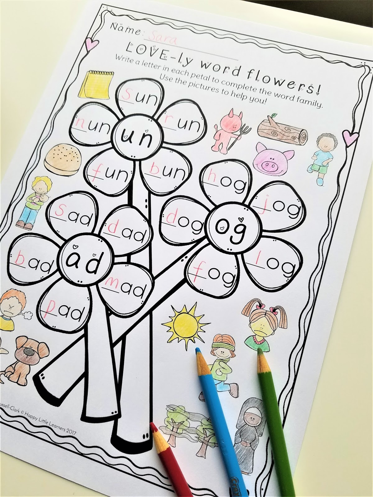Happy Little Learners: Valentine's Day Literacy and Math Activity Pack