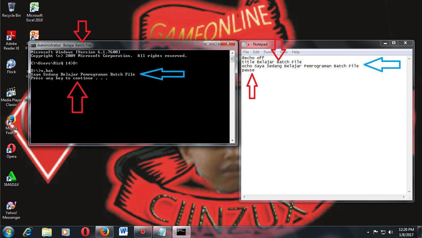 Belajar Pemrograman Batch File Part 1