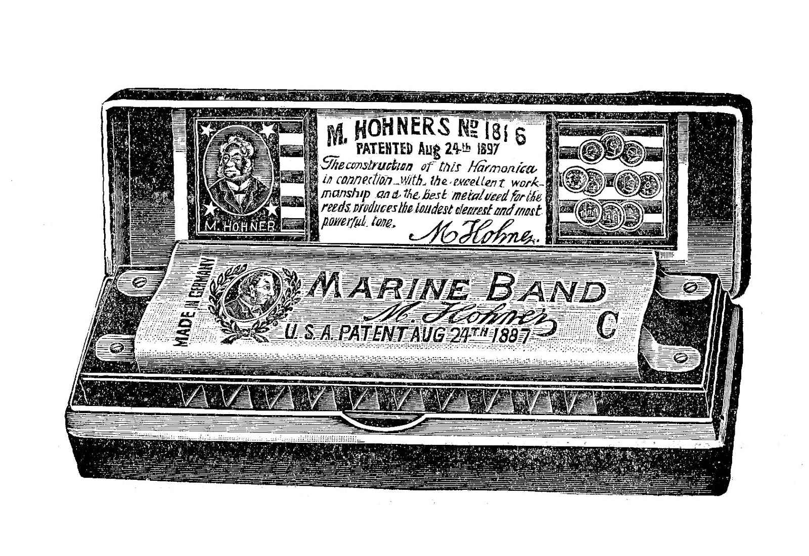 Digital Stamp Design: Free Musical Instrument Digital Stamp: Vintage ...