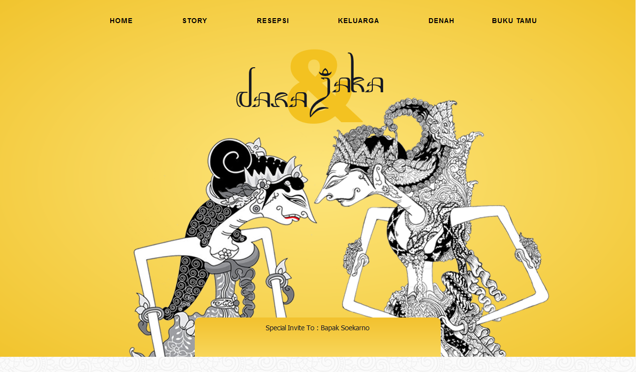 Undangan Pernikahan Online : Desain undangan pernikahan online Wayang ...