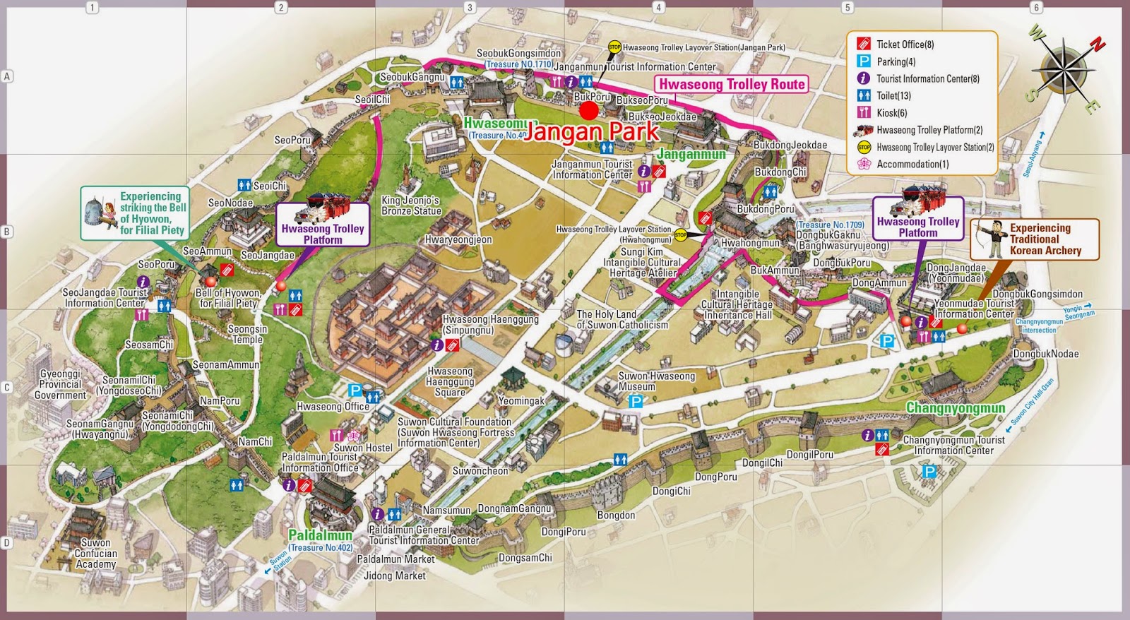 Suwon Hwaseong Fortress, The World Heritage: Walking along the Jangan ...