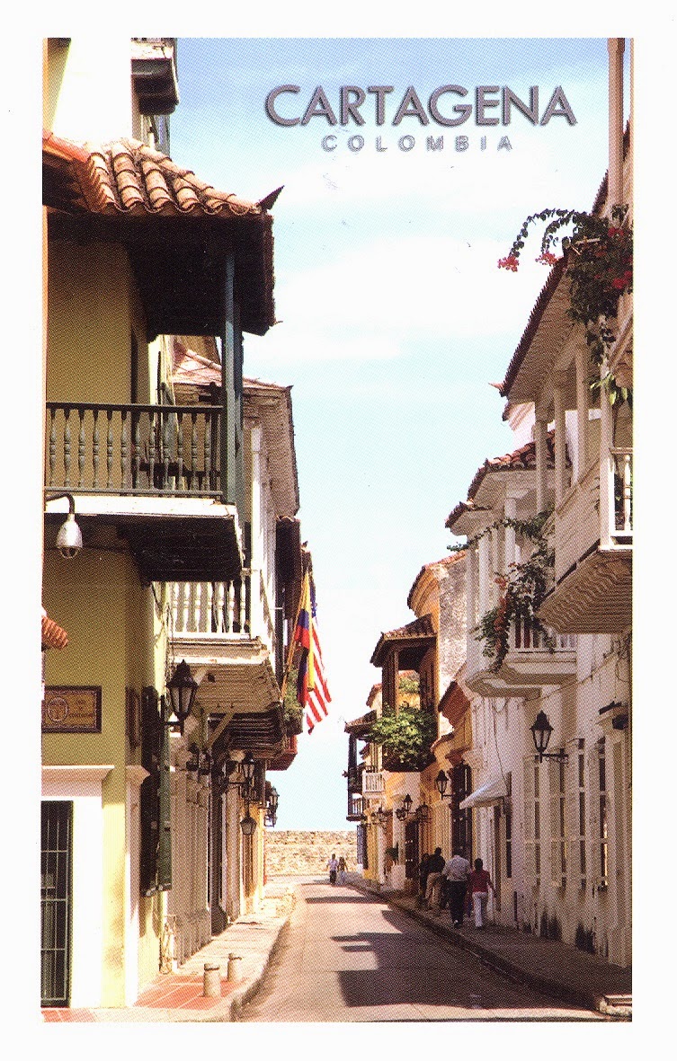 My World In (Written and Stamped) Postcards: [ COLOMBIA ] Cartagena ...