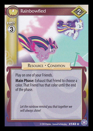 My Little Pony Rainbowfied The Crystal Games CCG Card | MLP Merch
