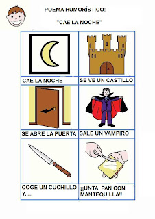 AULA DE INFANTIL: CAE LA NOCHE: POEMA HUMORÍSTICO PARA PASARLO DE MIEDO